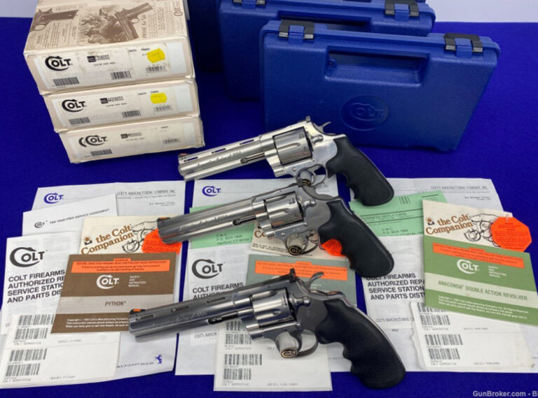 An Elusive, Complete Colt Serpentine Set; Truly Limited - Collector's ...